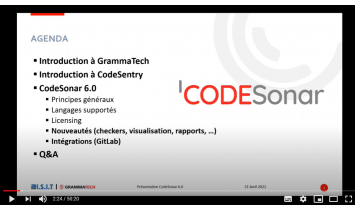 Replay du webinar CodeSonar v6 - Avril 2021 - ISIT